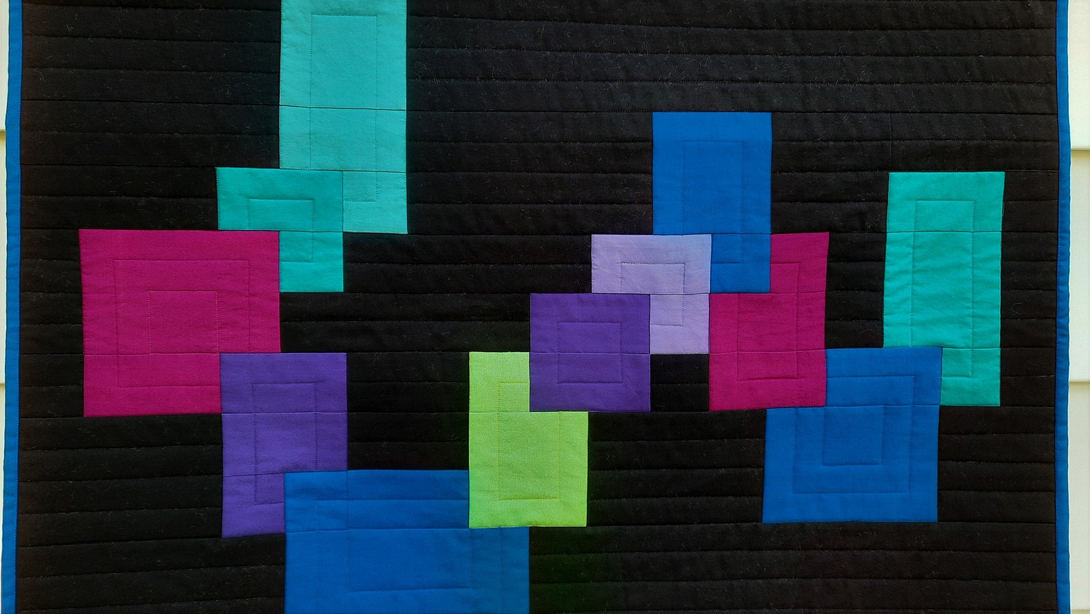 Modern Quilted Wall Hanging, Colorful Contemporary Art Quilt - Etsy