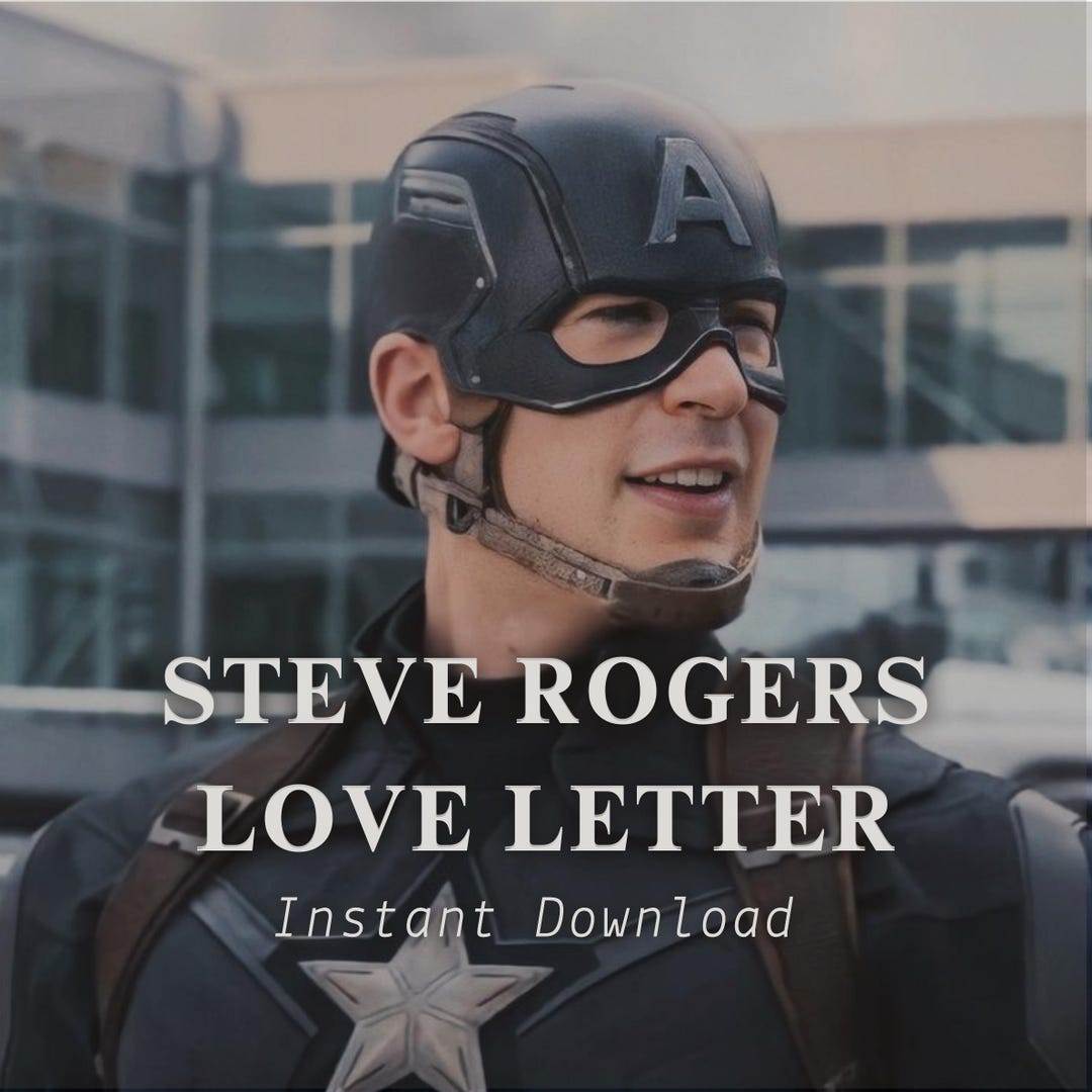 Digital Letter From Steve Rogers download - Etsy