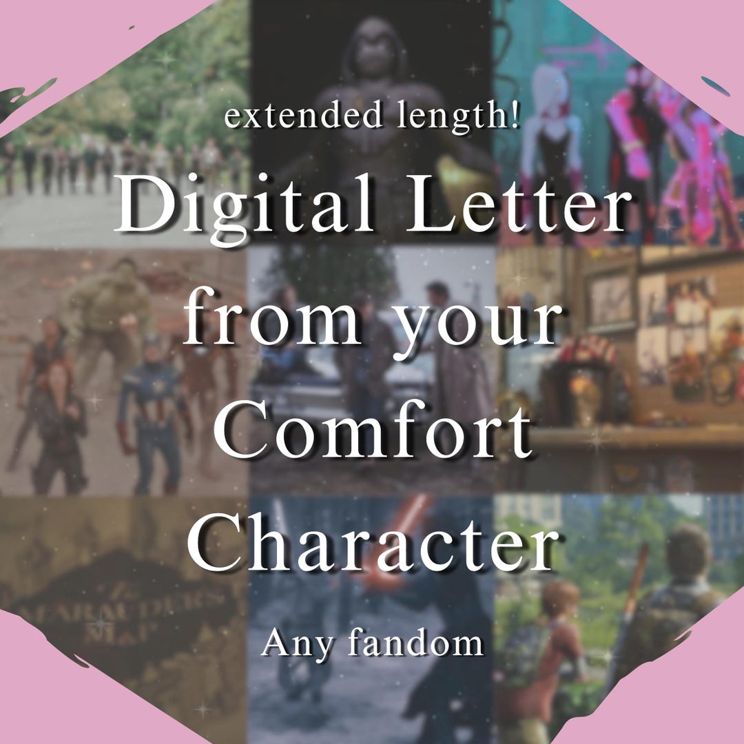 Digital Letter From Your Comfort Character | Longer Letter! - Etsy
