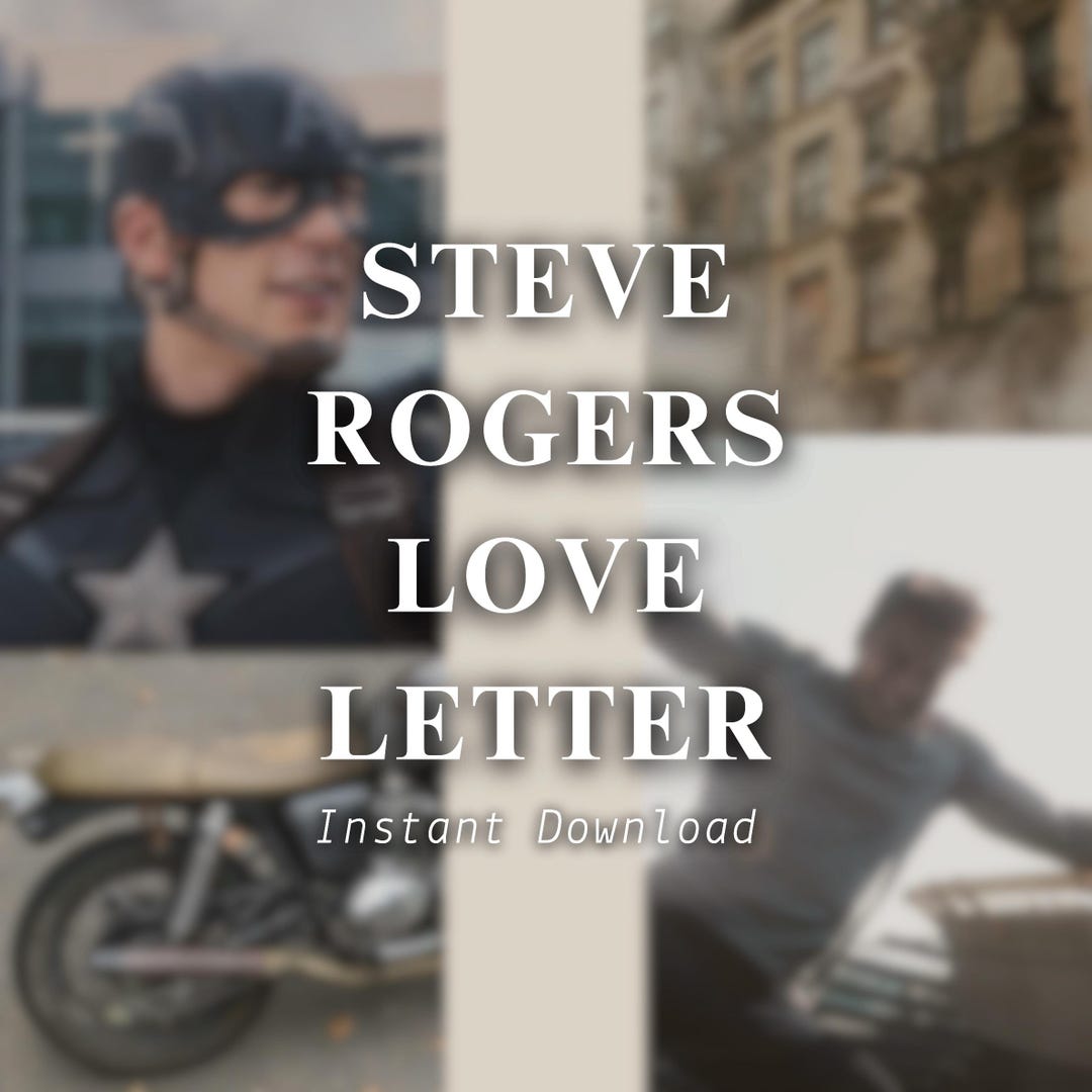 Digital Letter From Steve Rogers (download) - Etsy