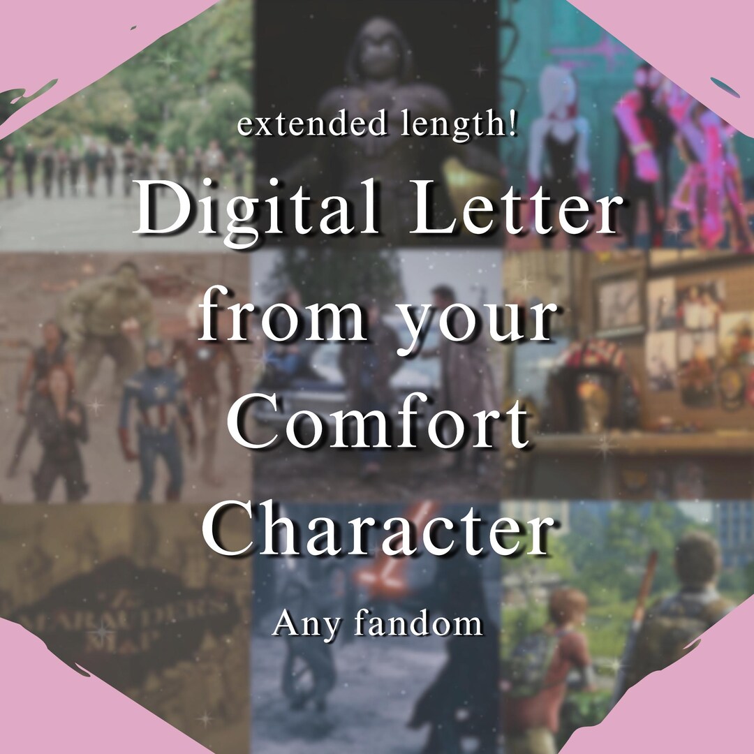 Digital Letter From Your Comfort Character | Longer Letter! - Etsy