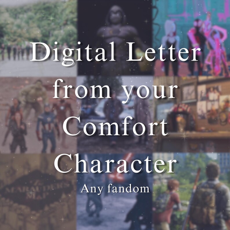 Digital Letter From Your Comfort Character - Etsy