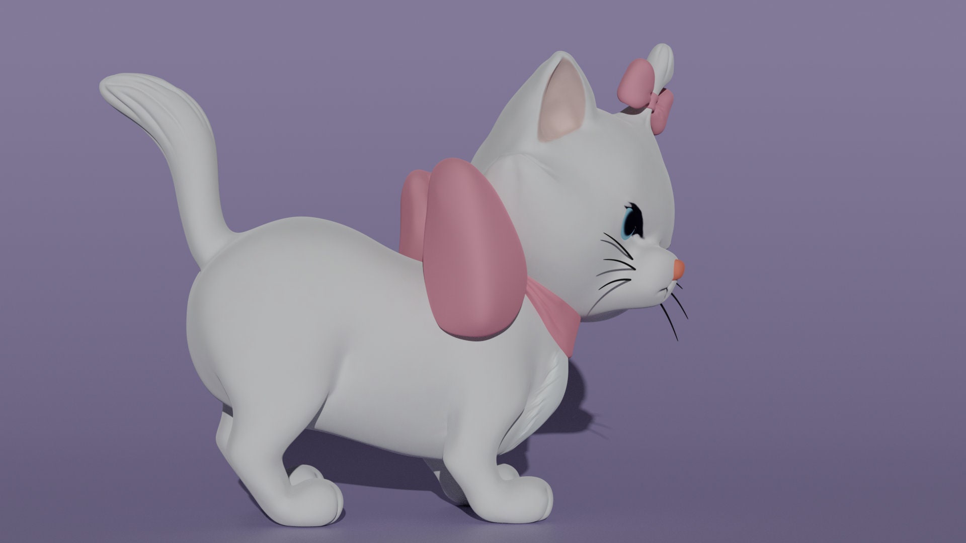 Angry Marie Cat - 3D Model - Etsy