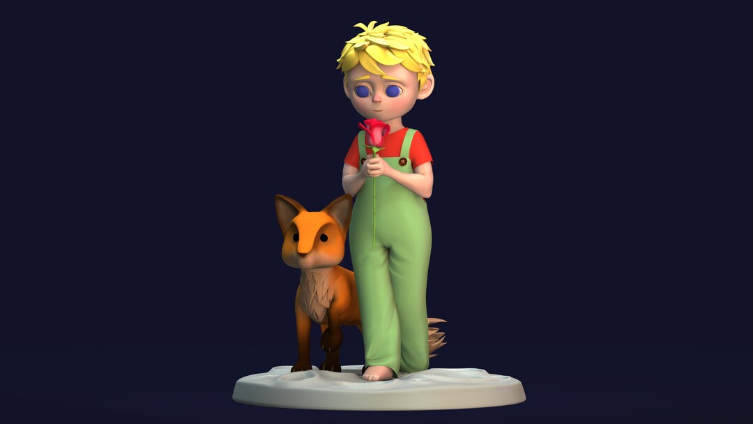 Little Prince Stylized Diorama 3D Model - Etsy UK