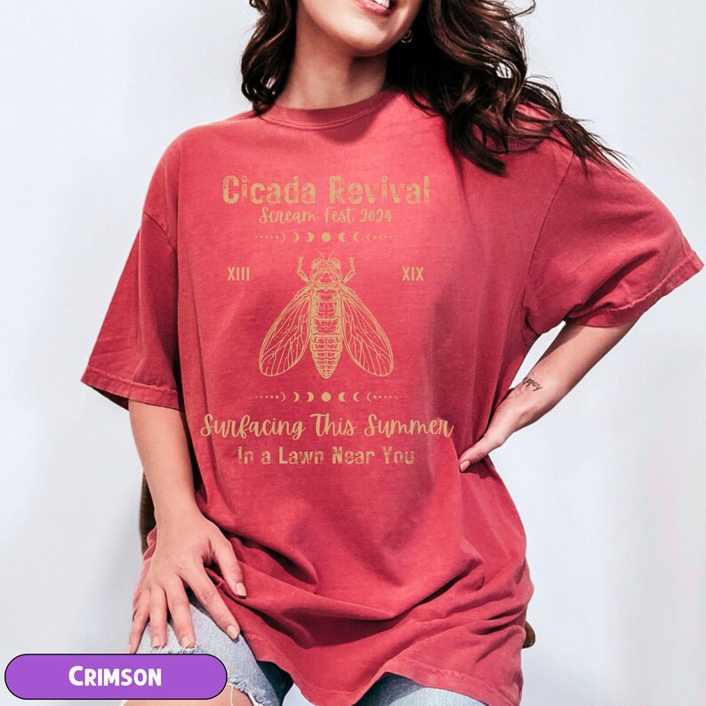 Cicada Revival Tour, Scream Fest 2024, Brood XIII XIX, Short Sleeve ...
