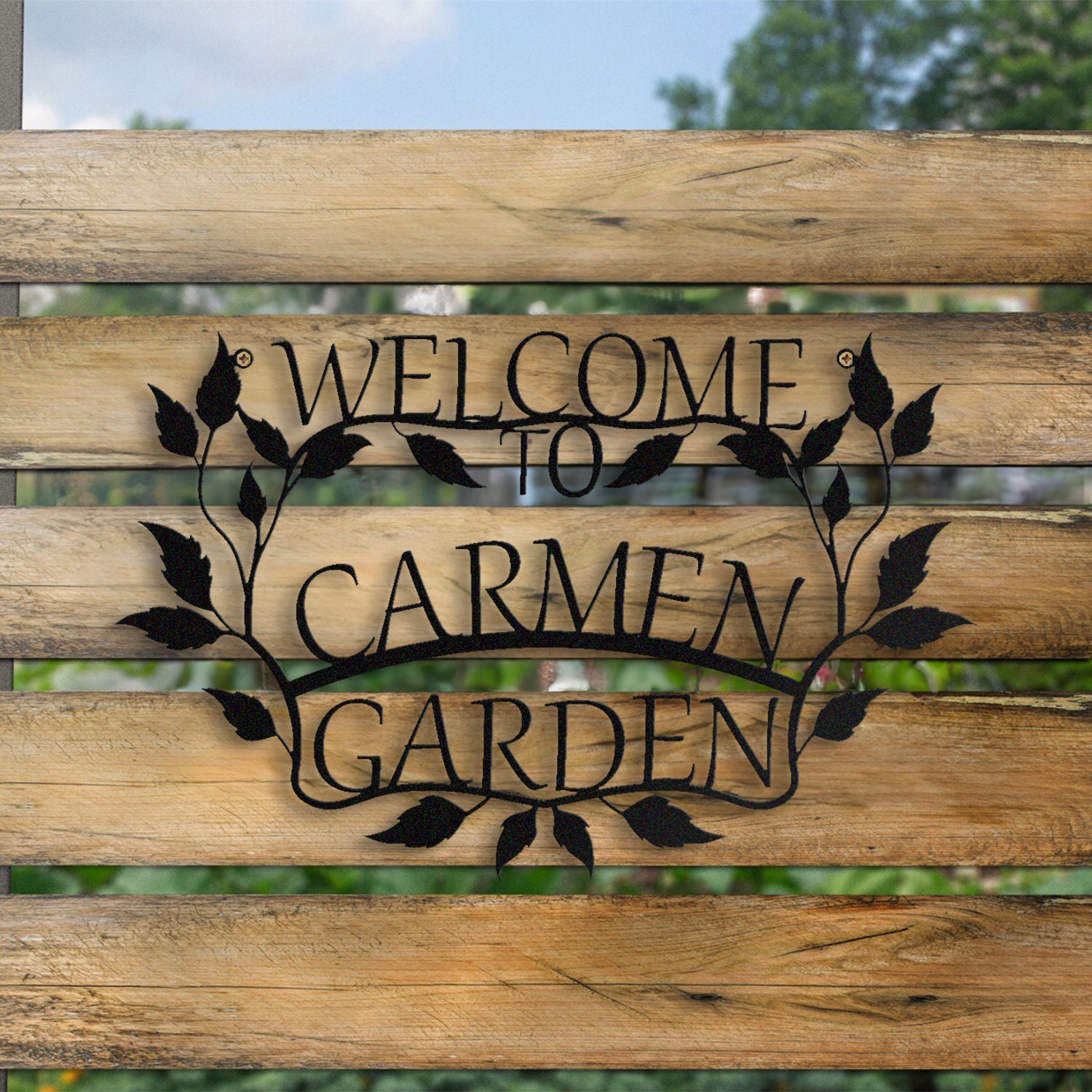 Custom Garden Sign, Metal Garden Decor, Mothers Day Gifts, Outdoor ...