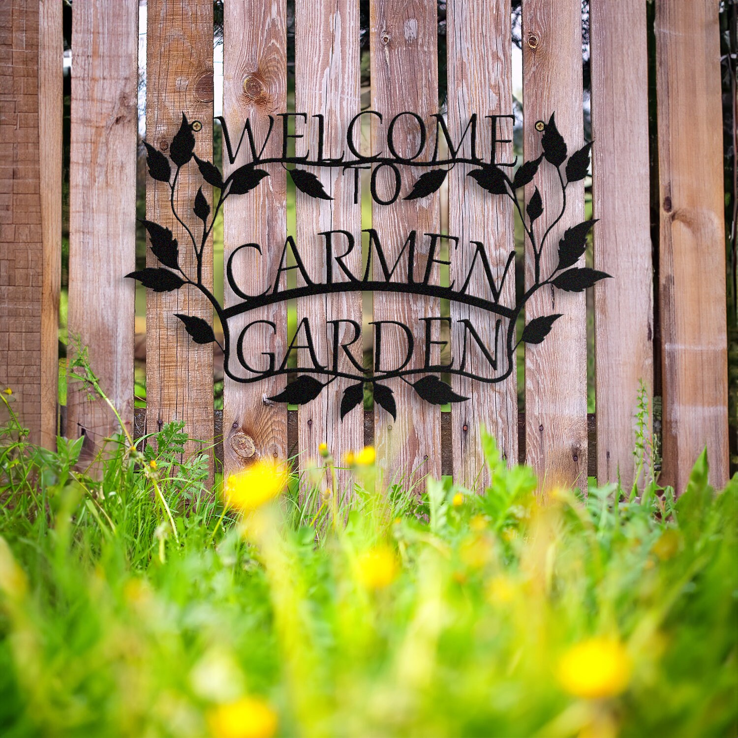 Custom Garden Sign, Metal Garden Decor, Mothers Day Gifts, Outdoor ...