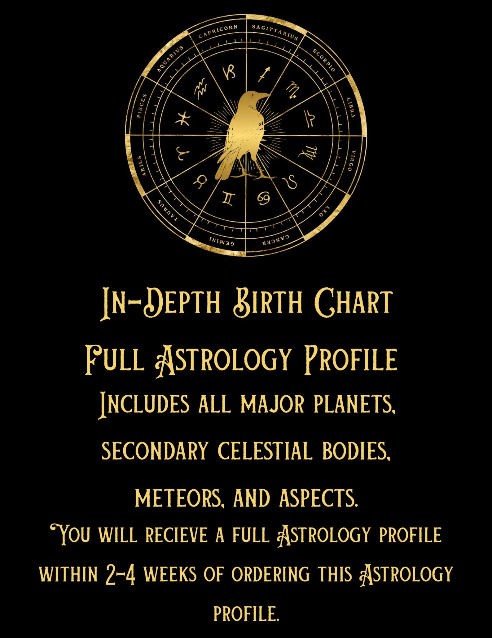 Full Zodiac Profile - in Depth Guide to Your Astrology Placements - Etsy