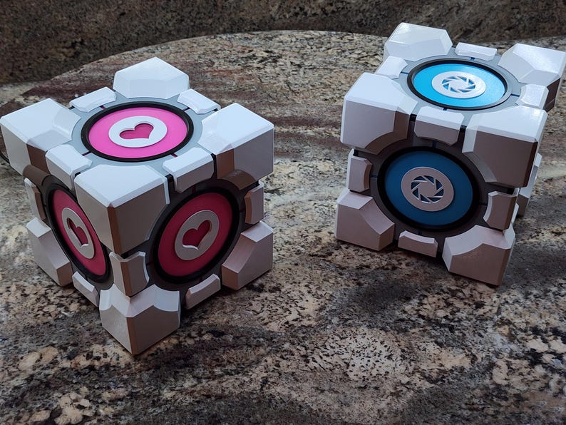 Portal Companion Cube - LED - Etsy