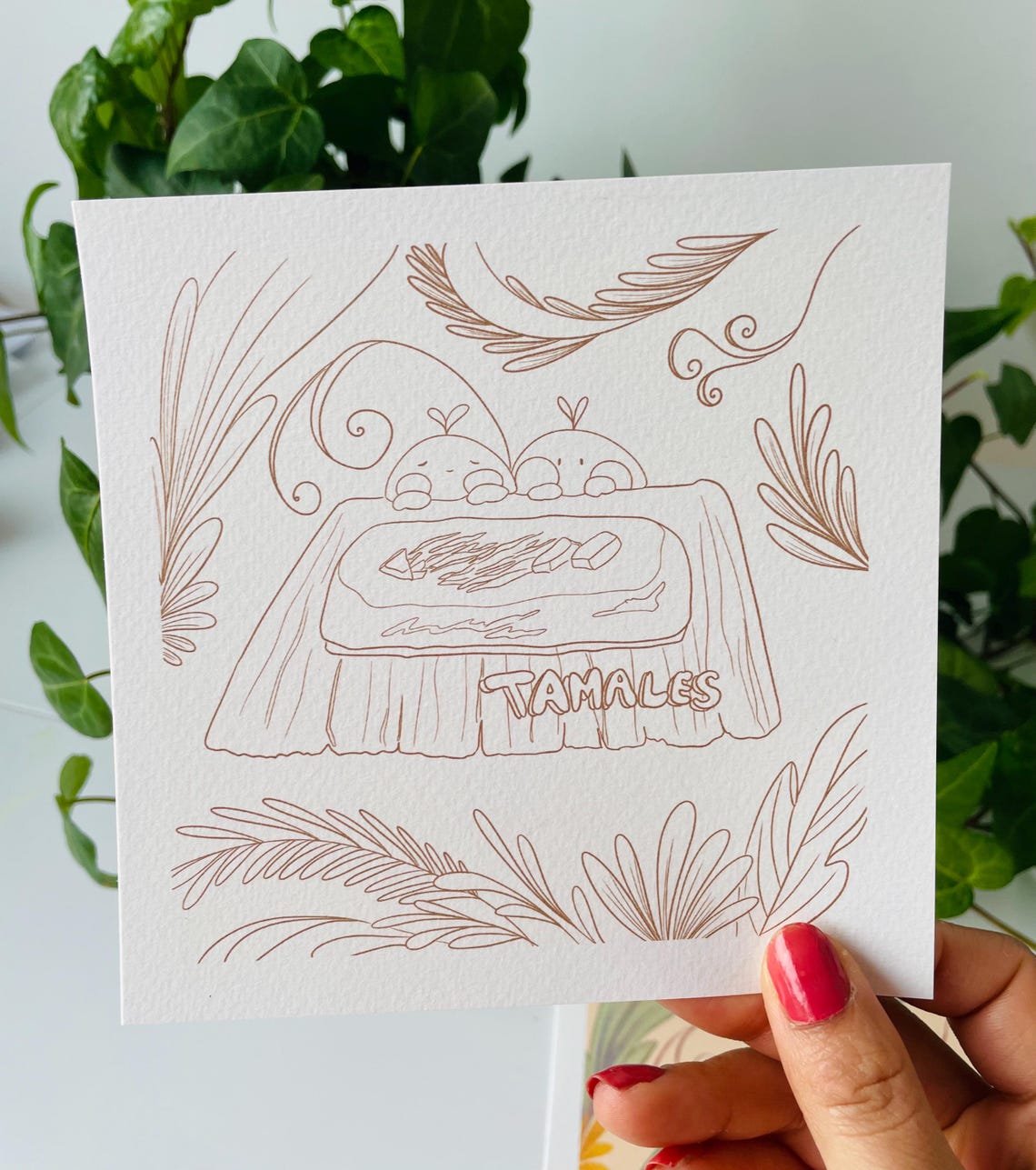 Tamales Colouring Page Printable - Food & Culture Artwork - Etsy