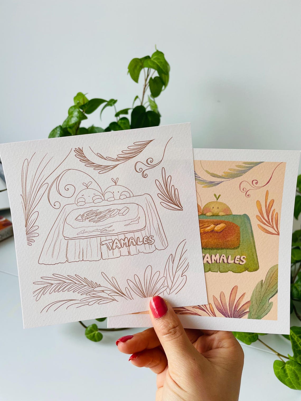 Tamales Colouring Page Printable - Food & Culture Artwork - Etsy