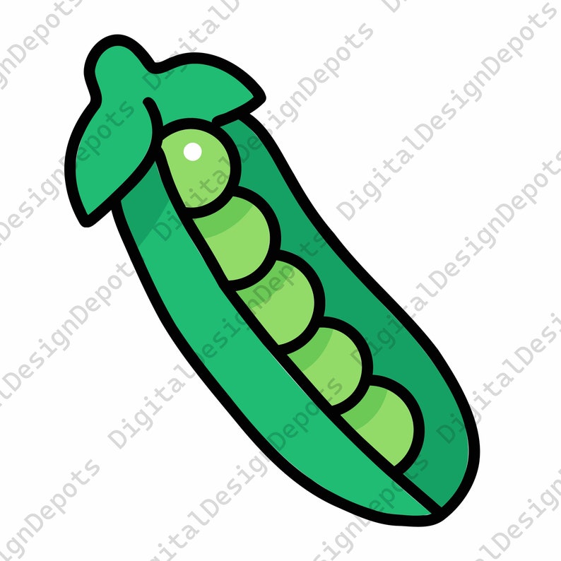 Peas Icon SVG, PNG and JPG Colored - Etsy