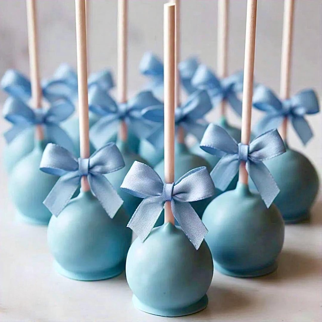 1 Dozen Baby Blue Cake Pops for Birthday Party Dessert Tables, Weddings ...