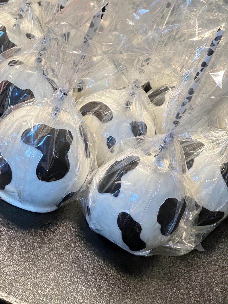 Cow Print Candy Apples, Rodeo, Cowgirl, Cowboy, Birthday Party Treats ...