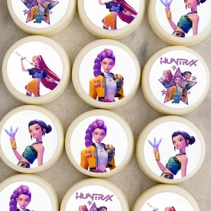 Kpop Demon Hunters Huntrix Chocolate Dipped Oreos for Birthday Party ...