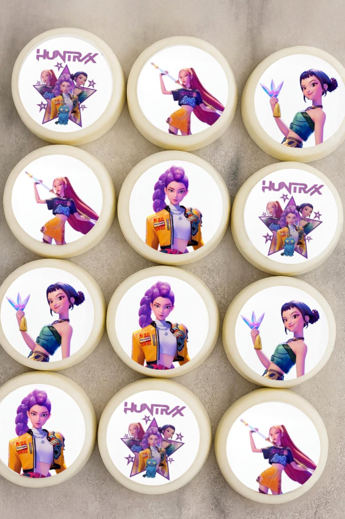 Kpop Demon Hunters Huntrix Chocolate Dipped Oreos for Birthday Party ...