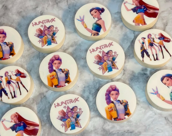 Kpop Demon Hunters Huntrix Chocolate Dipped Oreos for Birthday Party ...