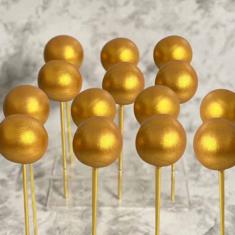 Gold Cake Pops - Etsy