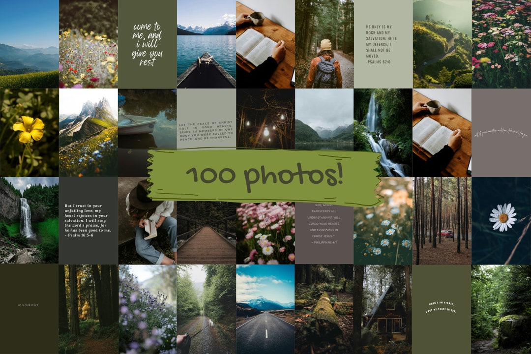 Peace Wall Collage Kit Outdoor Adventure Wildflower Christian 100 ...
