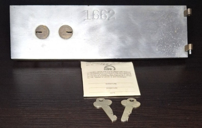 Vintage Diebold Safe Deposit Box Door - Etsy