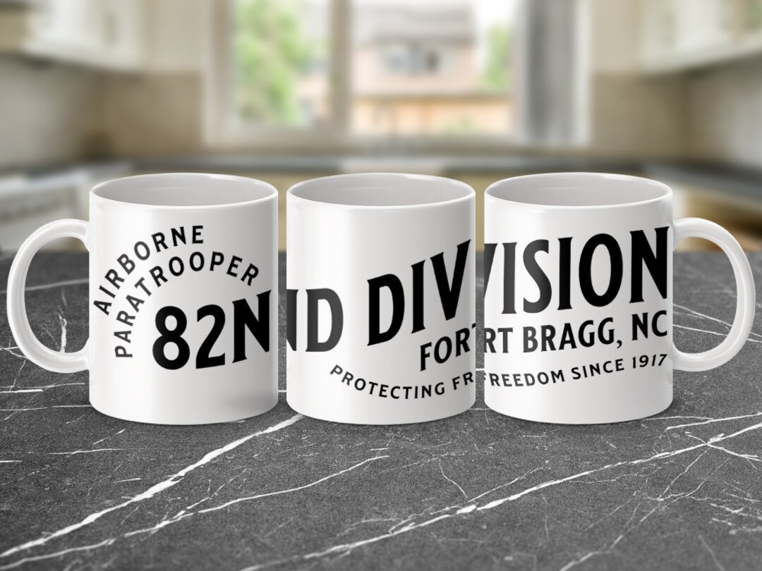 82nd Airborne Division Mug, Fort Bragg North Carolina Mug, Patriotic ...