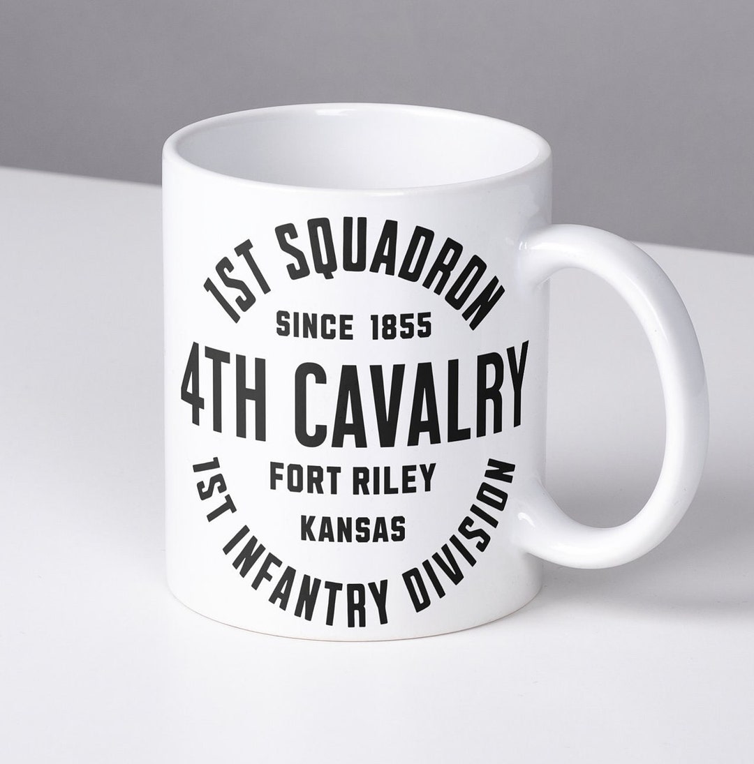 1st Squadron 4th Cavalry 1st Infantry Division Fort Riley Kansas Mug ...