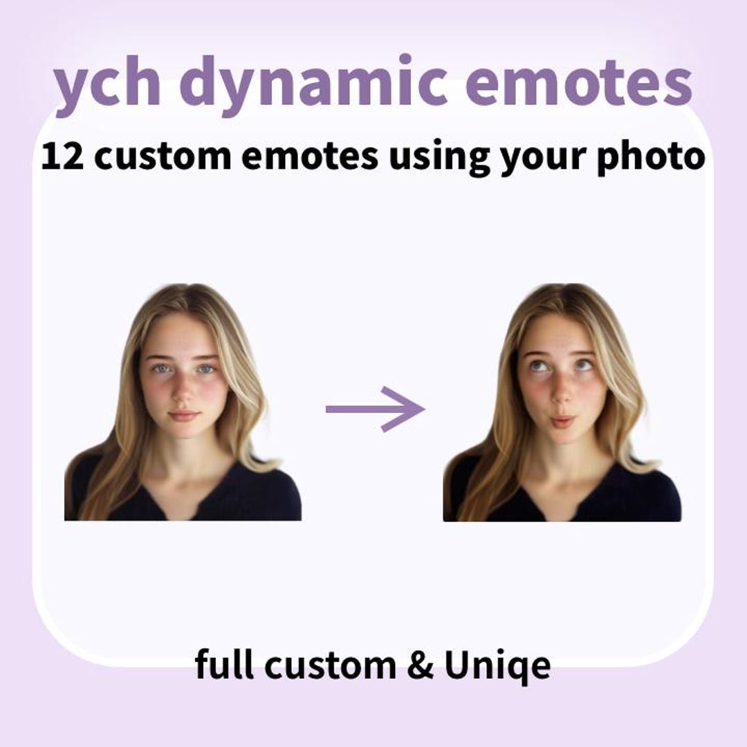 12x Dynamic DIY Ych Emote Pack/set - Twitch / Youtube / Discord - Etsy