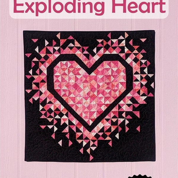 Exploding Heart Quilt Pattern - Etsy