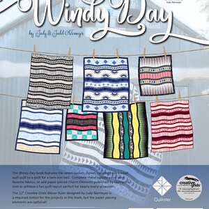 Windy Day Pattern Book: Featuring the Creative Grids 12-inch Wave Ruler ...
