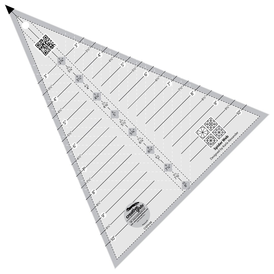 Creative Grids Spider Web Quilt Ruler (CGRKA6) - Etsy