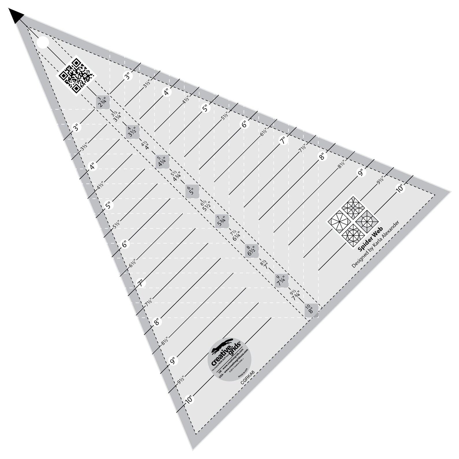Creative Grids Spider Web Quilt Ruler (CGRKA6) - Etsy
