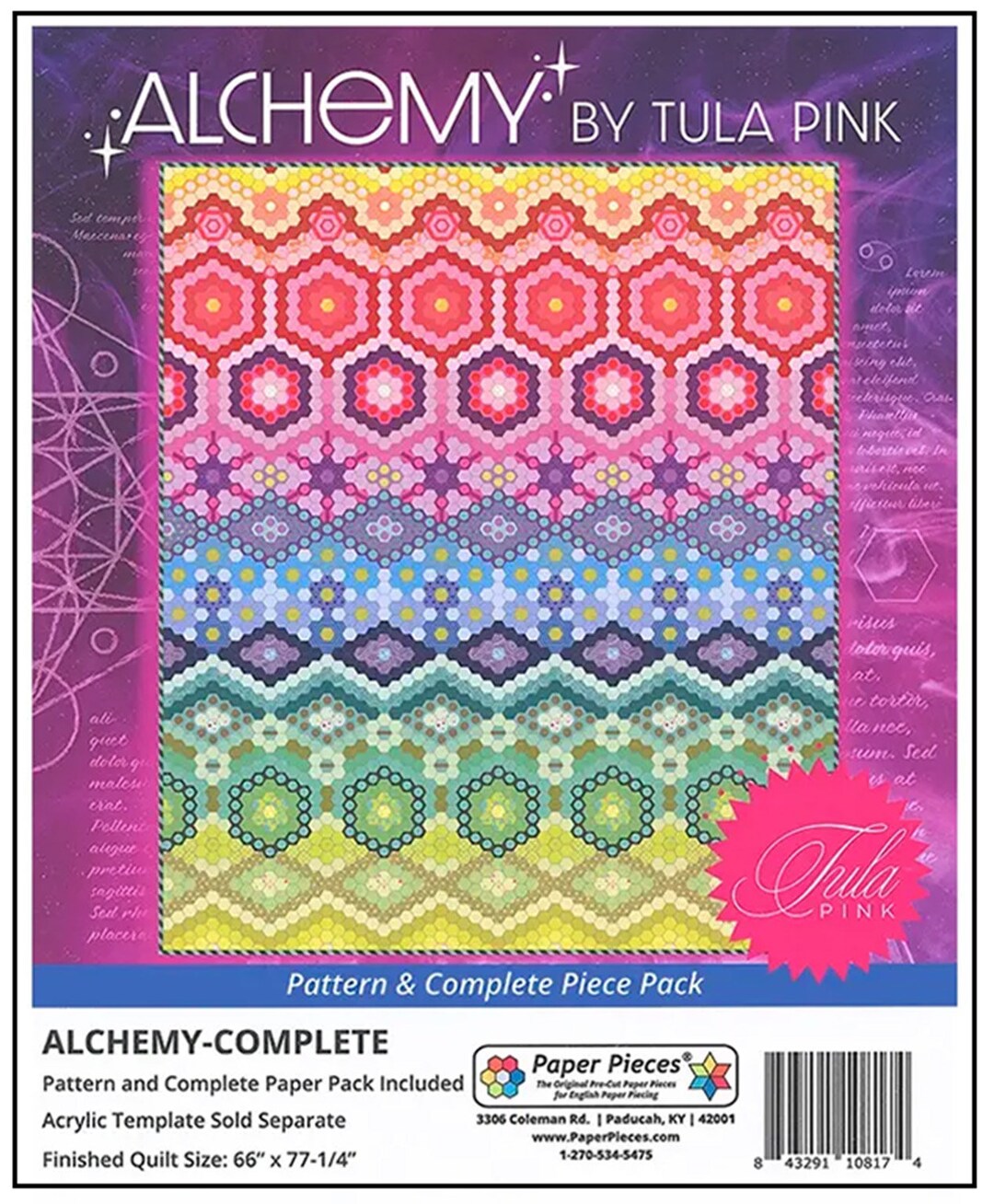 Alchemy Quilt Pattern and Paper Piece Pack Complete Set by Tula Pink - Etsy