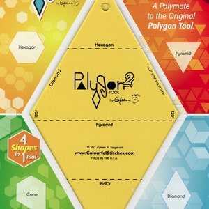 Polygon Tool 2 Quilt Template by Gyleen X Fitzgerald for Colourful ...