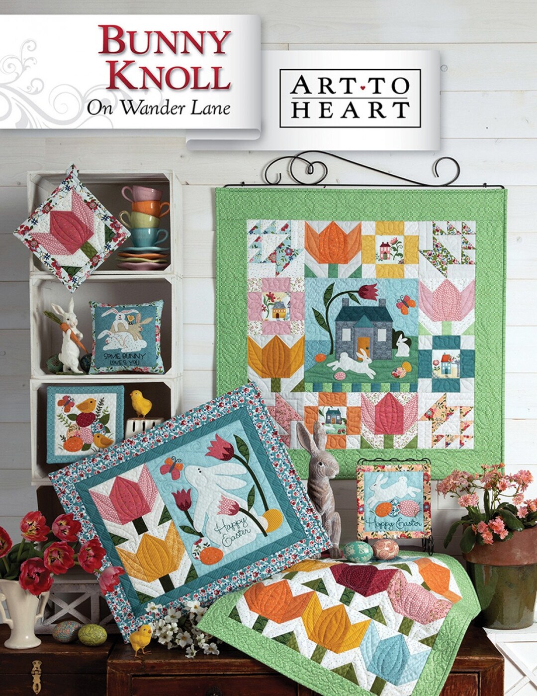 Bunny Knoll on Wander Lane Quilt Pattern (april - Block 4) by Nancy ...