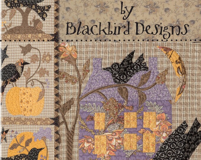 Raven, an Autumn Quilt of Appliqué Designs by Blackbird Designs, - Etsy