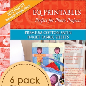 Electric Quilt Eq Printables Premium Cotton Satin Inkjet Fabric Sheets ...