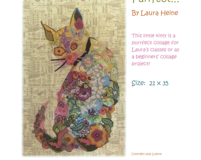 Fabric Collage Art - Etsy