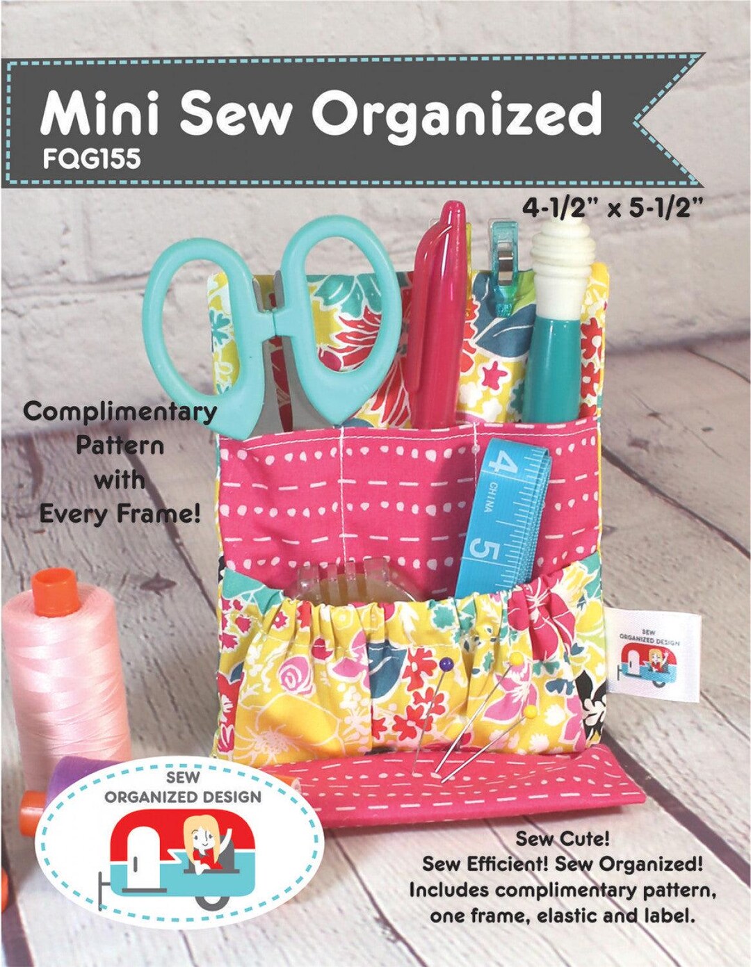 Mini Sew Organized Storage Stand Sewing Pattern and Frame Kit by Joanne ...