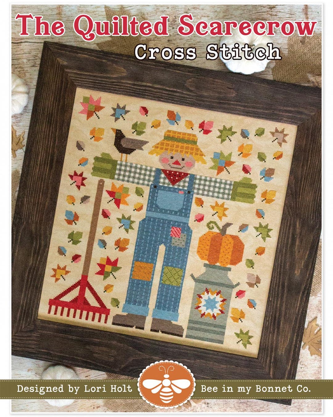 The Quilted Scarecrow Cross Stitch Pattern by Lori Holt for It's Sew ...