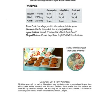 Mom and Me Aprons Sewing Pattern in 3 Sizes by Atkinson Designs - Etsy