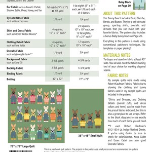 The Bunny Bunch Quilt Pattern by Elizabeth Hartman - Etsy