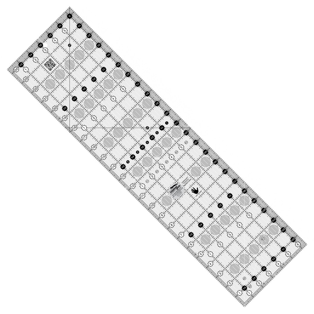 Creative Grids Left Handed Quilt Ruler 6-1/2in X 24-1/2in (CGR24LEFT ...
