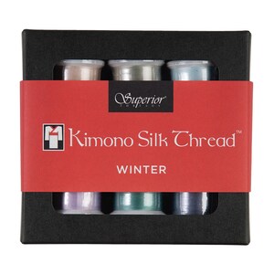 Kimono Silk 6-spool Thread Set Winter Collection by Superior Threads - Etsy