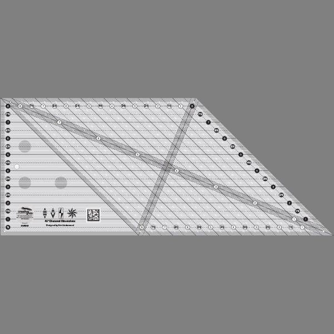 Creative Grids 45 Degree Diamond Dimensions 8-inch Quilt Ruler - Etsy