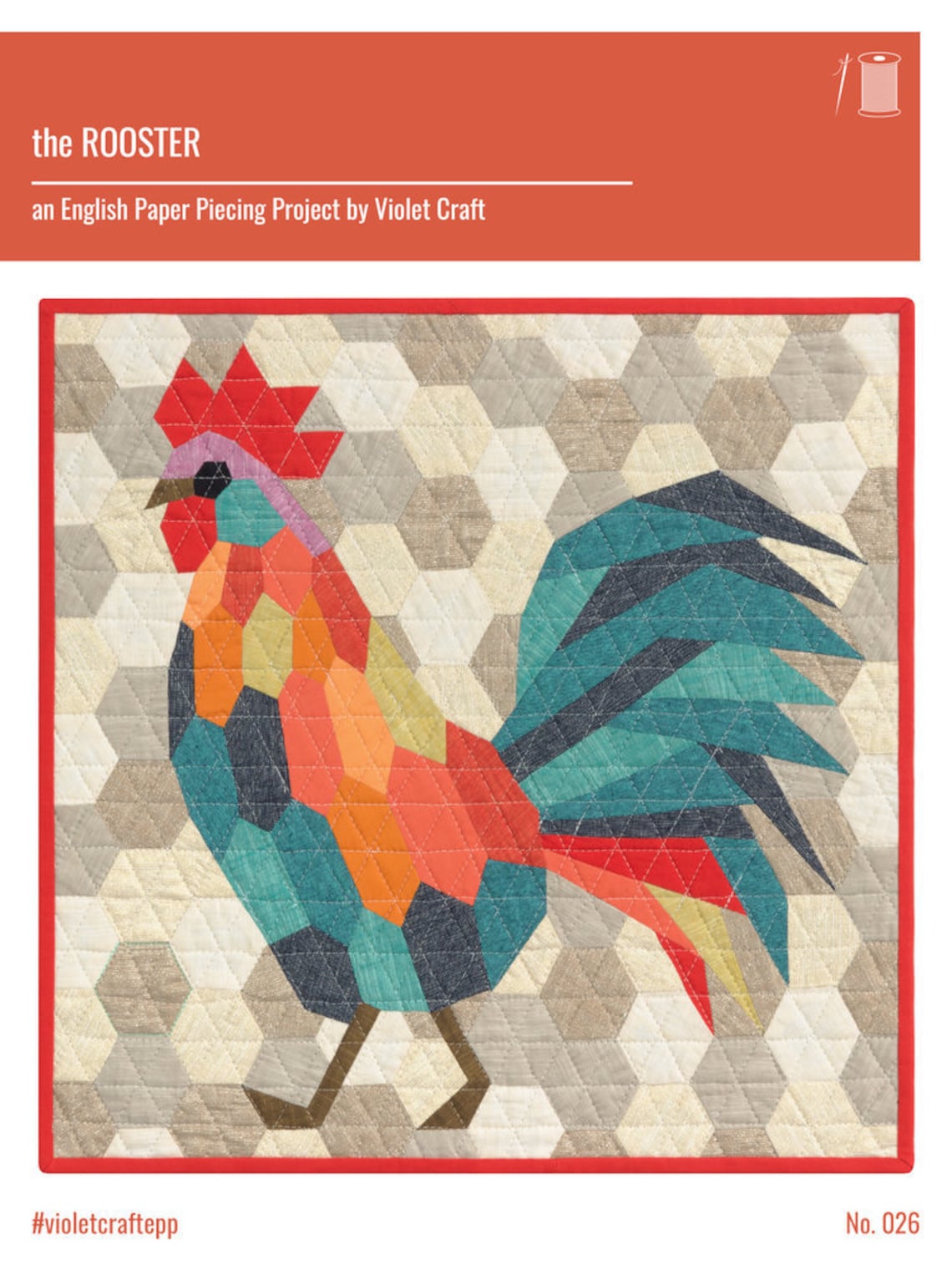 The Rooster Quilt Pattern: an English Paper Piecing Project by | Etsy