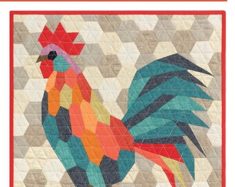The Rooster, English Paper Piecing Pattern by Violet Craft - Etsy