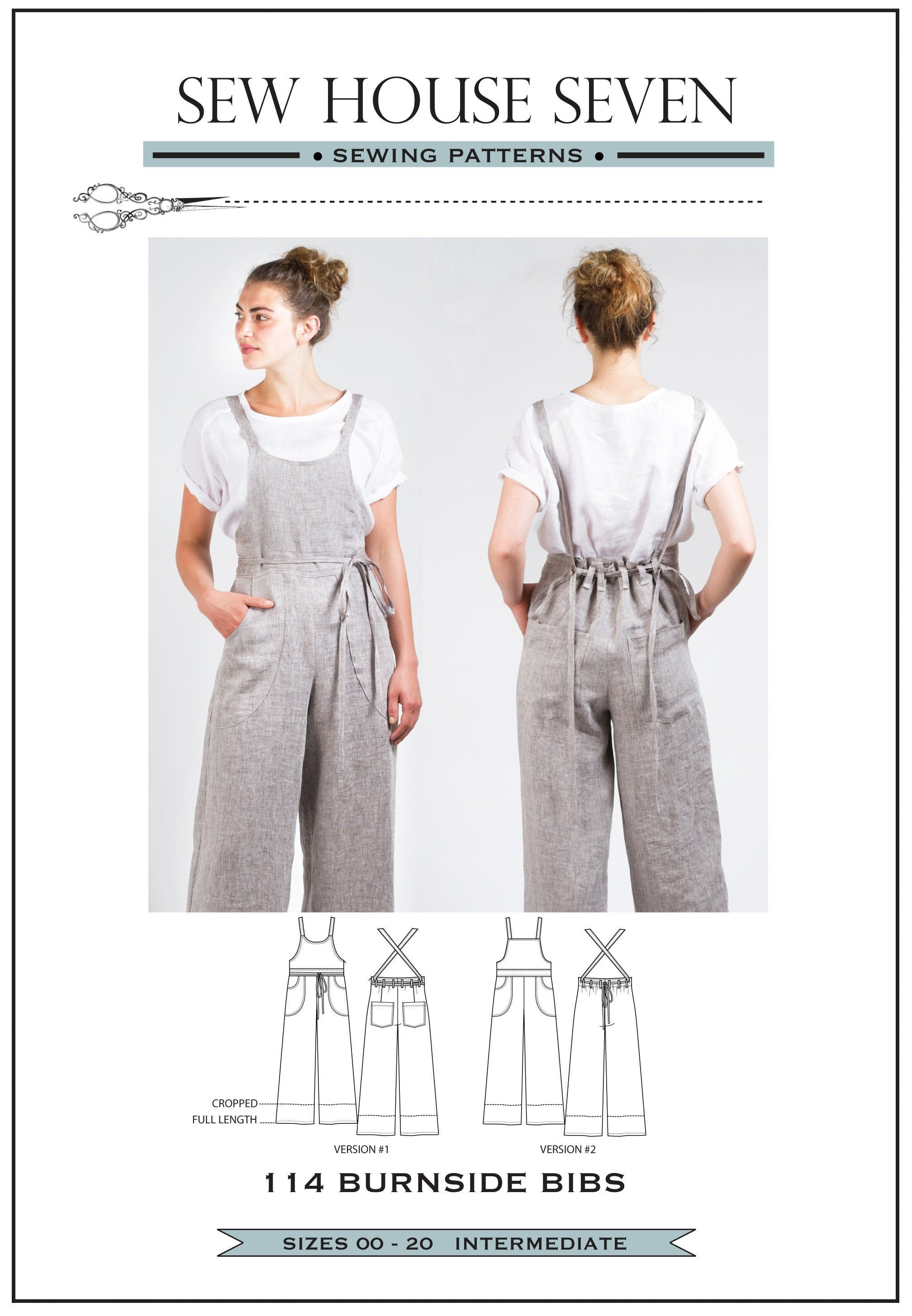Burnside Bibs Standard 00 - 20 Sewing Pattern by Peggy Mead of Sew ...