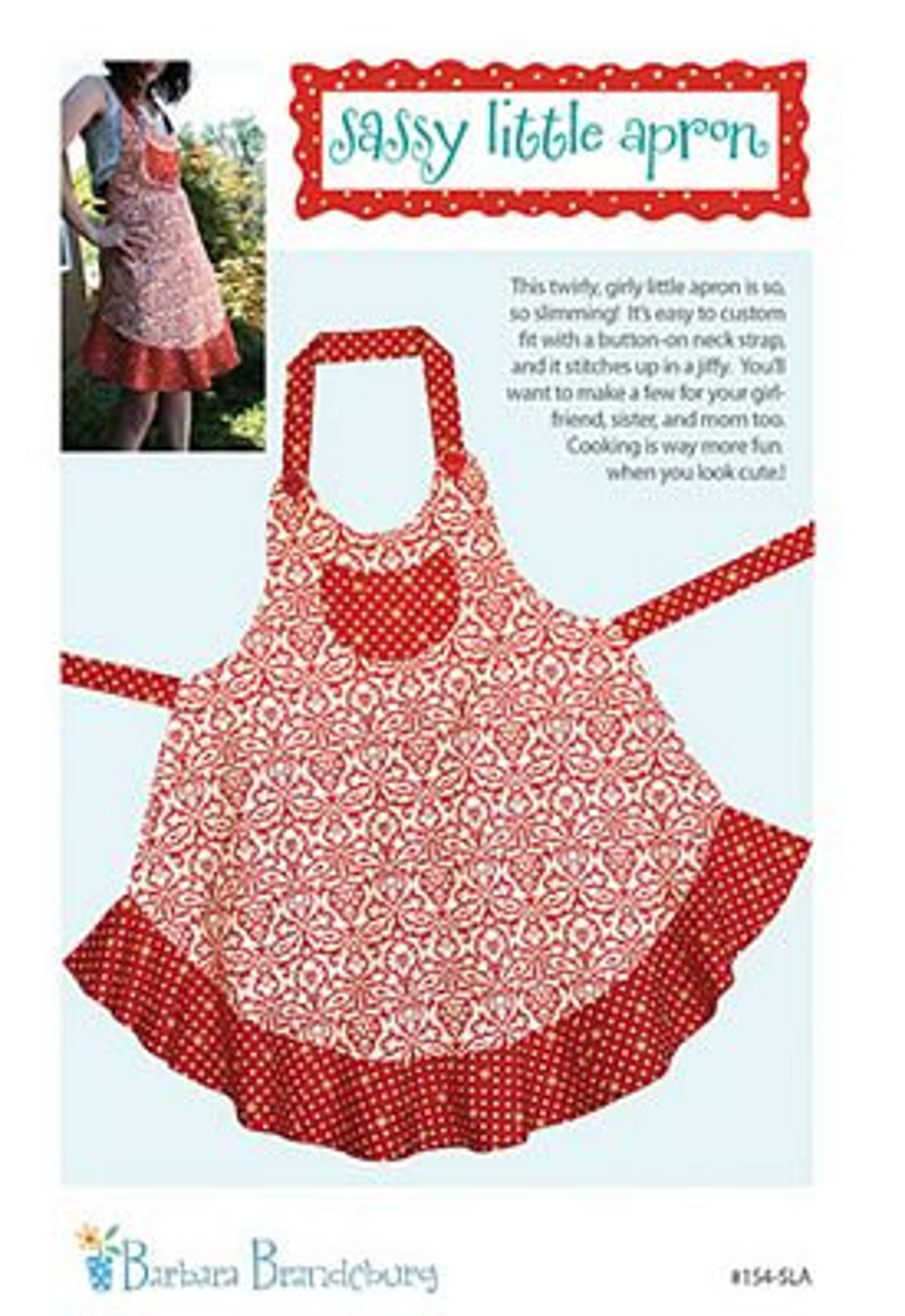 Sassy Little Apron Sewing Pattern by Barbara Brandeburg for - Etsy