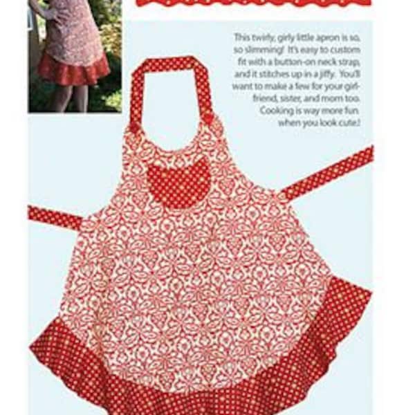 Cabbage Rose Apron Pattern - Etsy