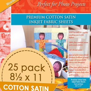 Electric Quilt (EQ) Printables Premium Cotton Satin Inkjet 25 Fabric ...